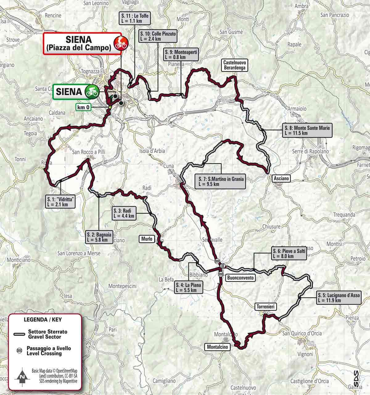 Strade Bianche 2022 – Strecke, Schotter Sektoren, Karte, Favoriten ...