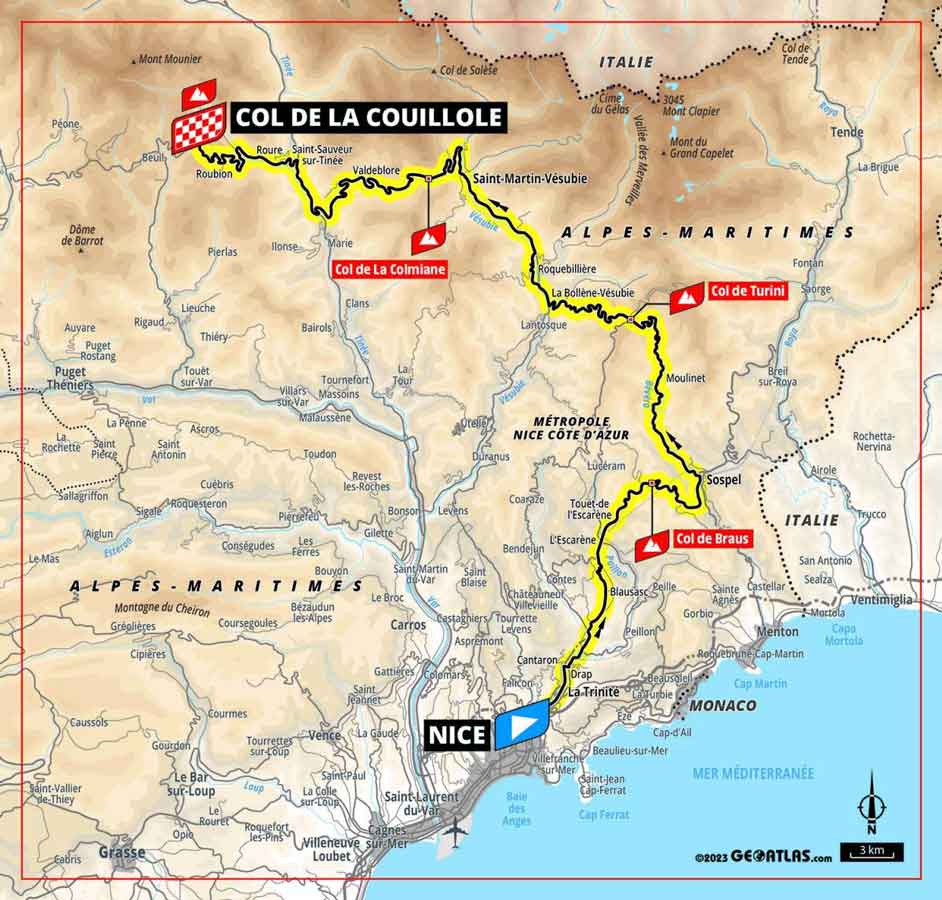 Tour De France Nice 2025 Route James T Barcenas