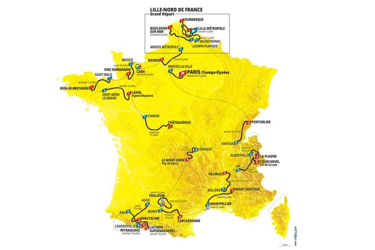 Tour de France 2025: Strecke & Etappen der 112. Frankreich-Rundfahrt # ...